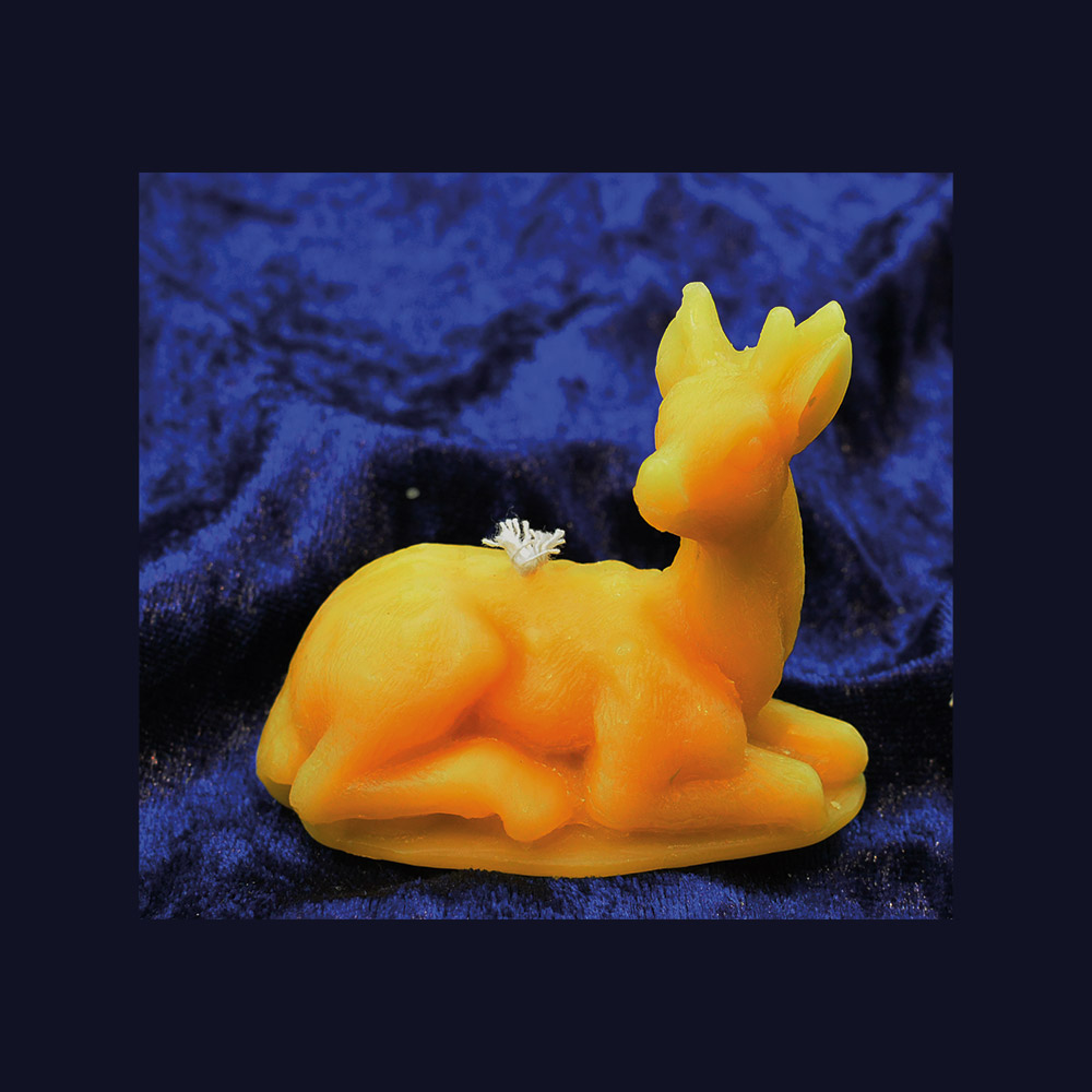 1x Reh liegend 65x50 mm - Imkerei Kümmerer